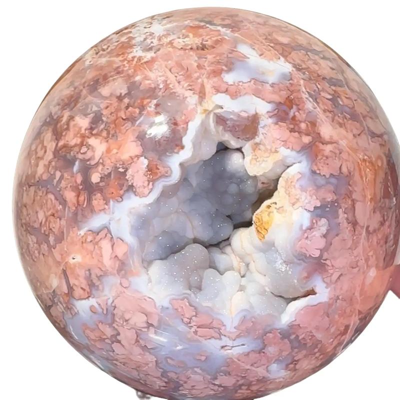 Pink Agate Sphere – Crescent Cast